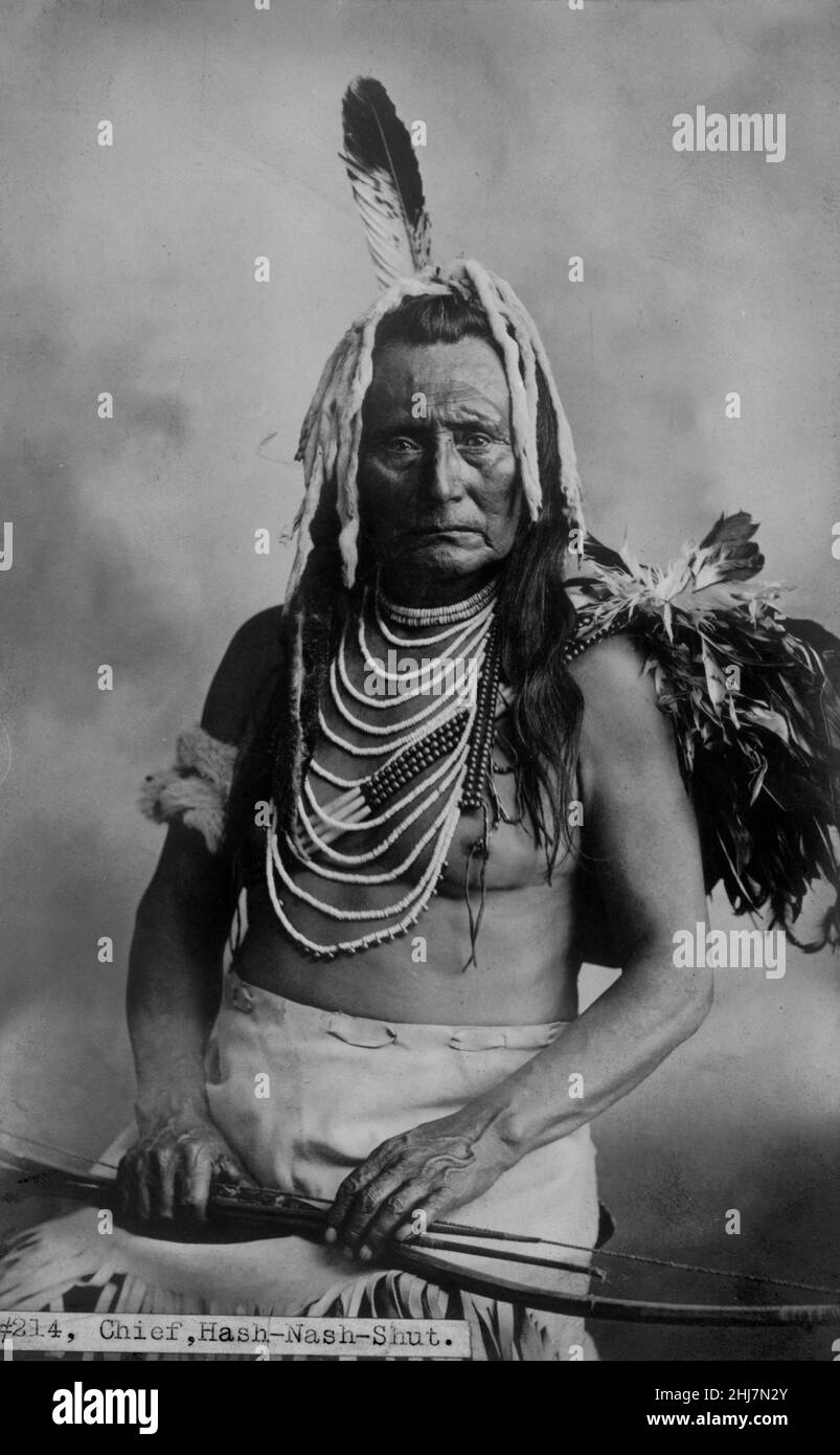 Chief Hash-Nash-Shut 1901 photo by Benjamin Gifford. Antique and ...
