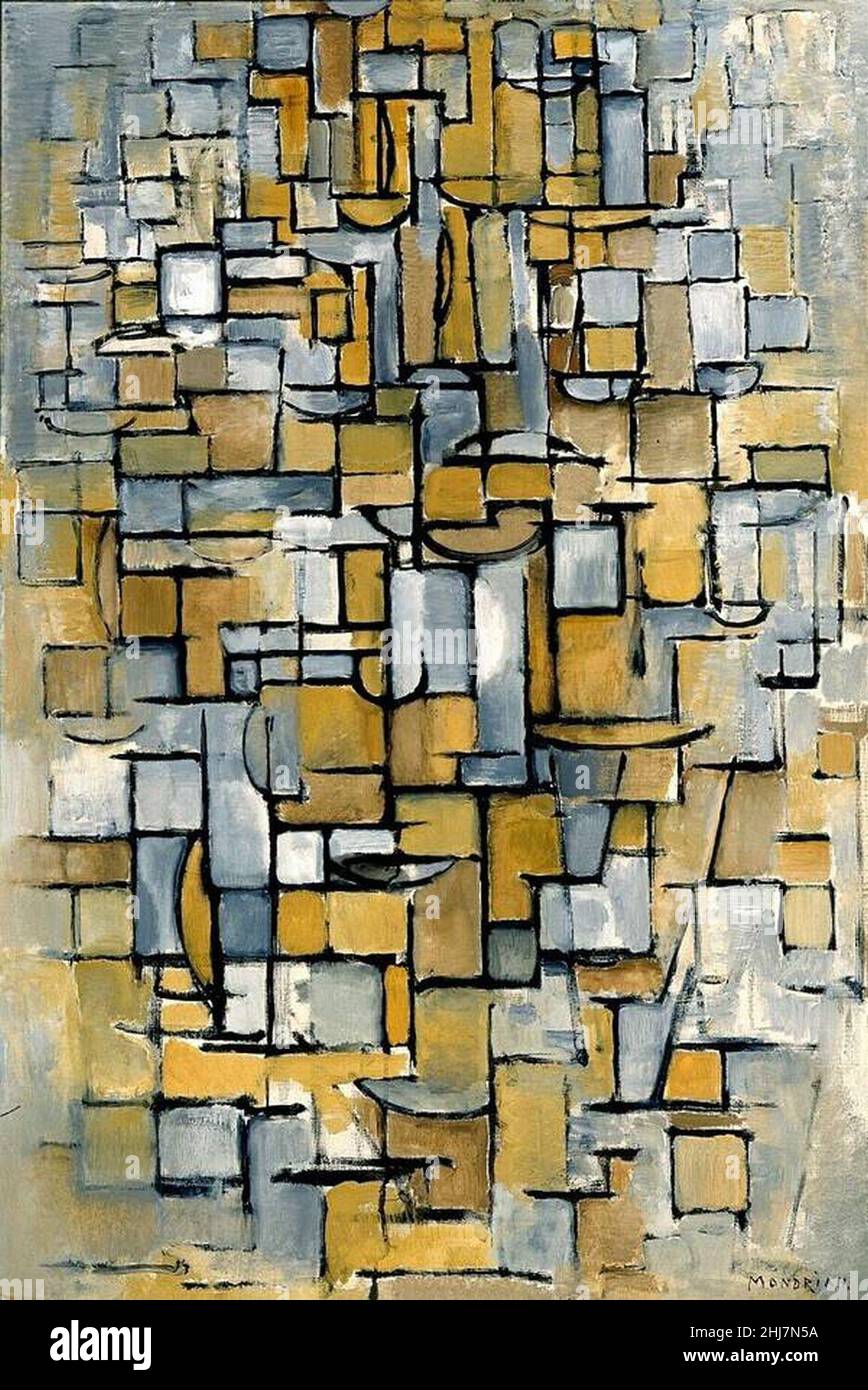 Tableau no 1, Piet Mondrian, 1913 Stock Photo - Alamy