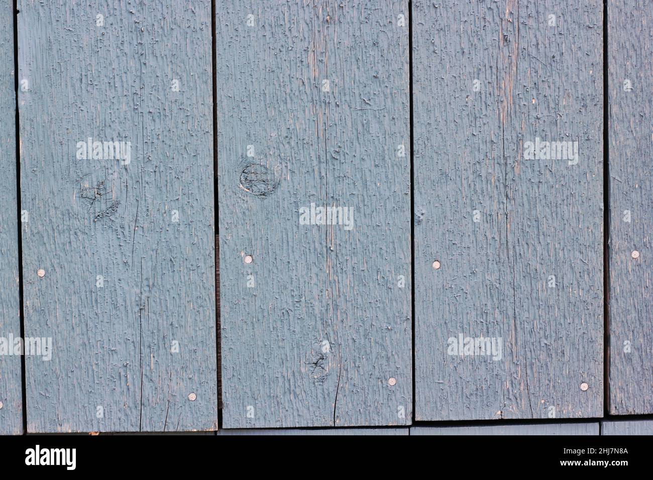 Planks of wood painted in a blue gray color Stock Photo - Alamy