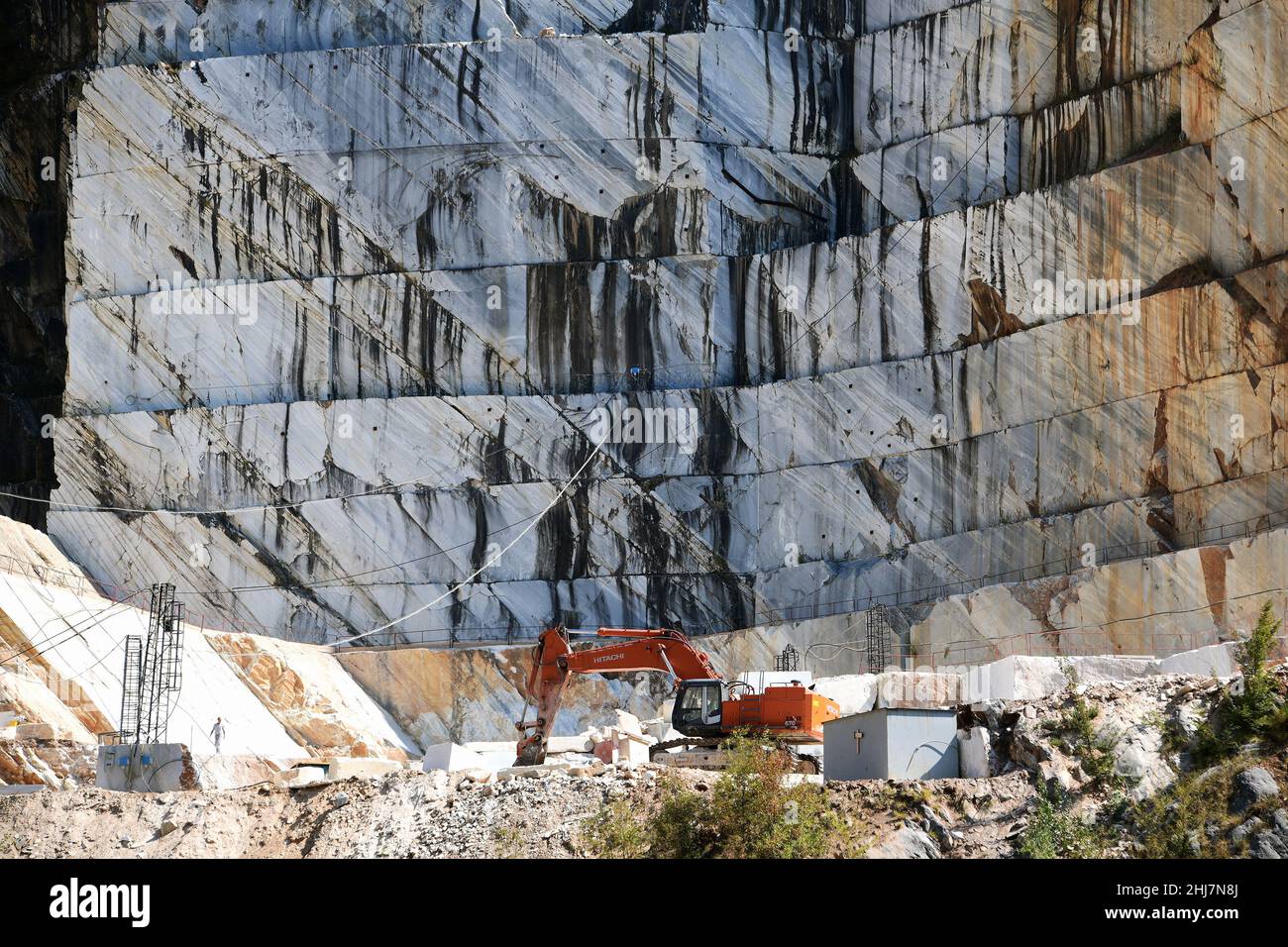 Marble quarrying area of Carrara Stock Photo - Alamy
