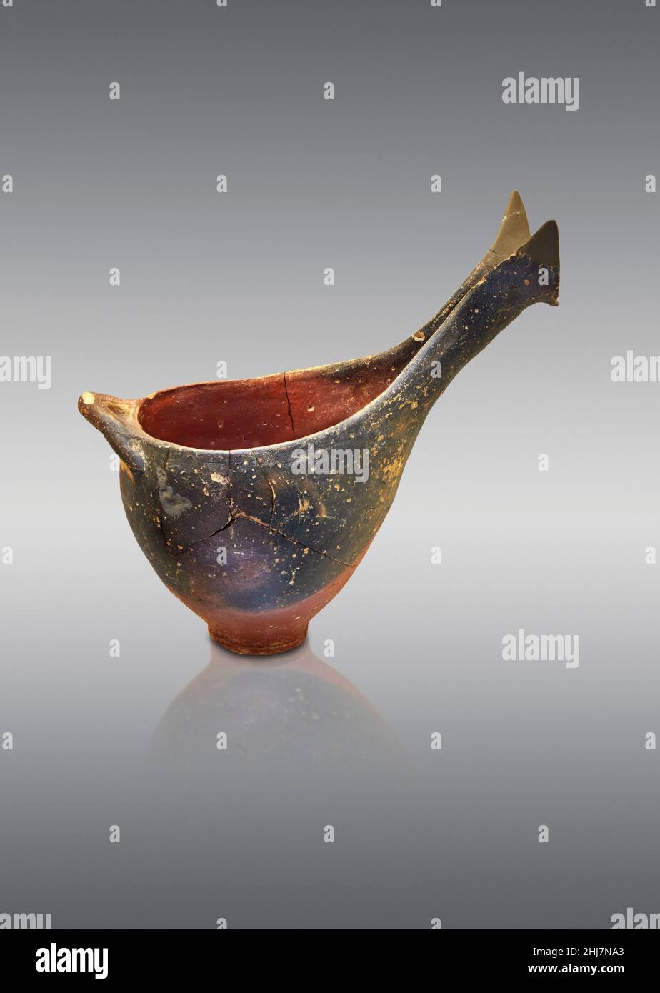 Neolithic Greek pottery sauceboat, Tiryns Lower Citadel, 2700-2200 BC ...