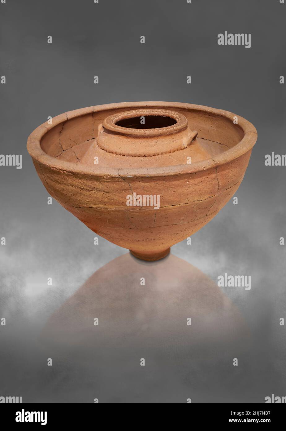 Neolithic Greek pottery "cooler" , Tiryns 2700-2200 BC. Nafplion ...