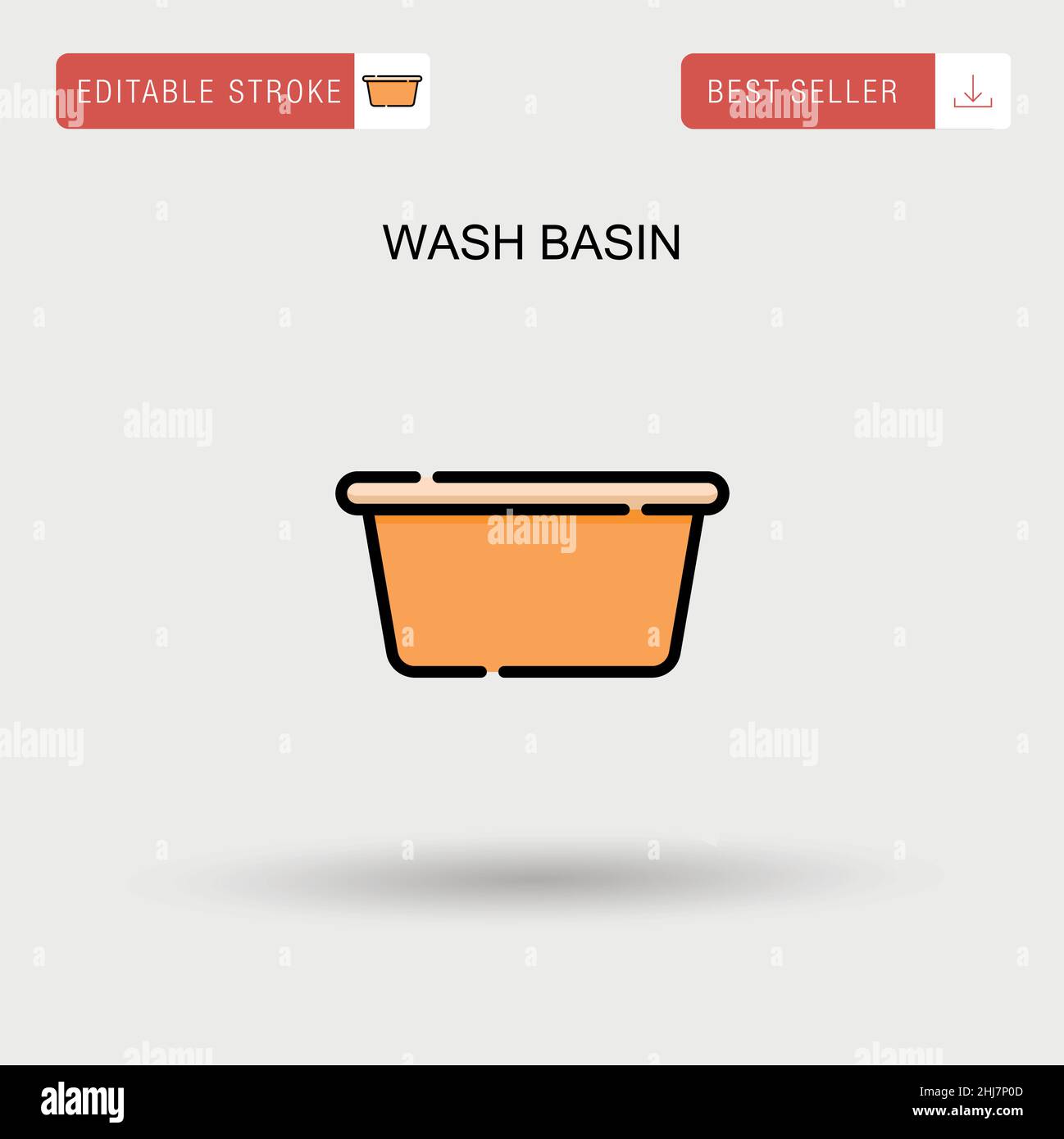 Wash basin Simple vector icon Stock Vector Image & Art - Alamy