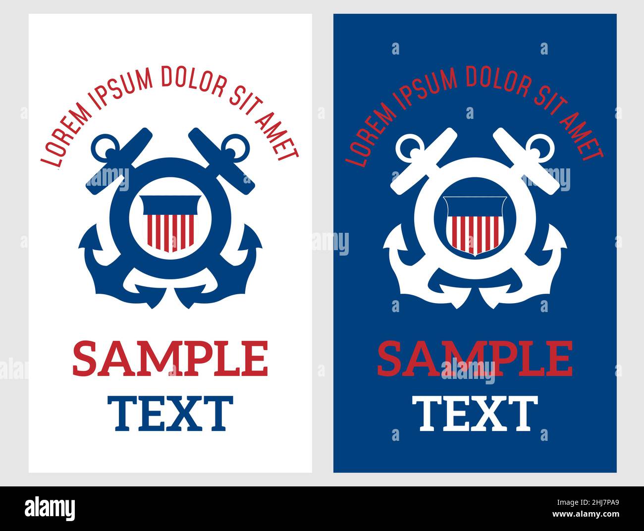 Marine Poster Concept, card, banner, background design. EPS 10 Stock ...