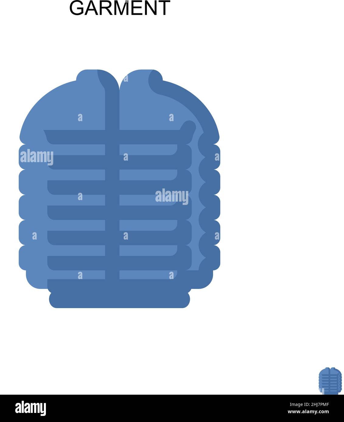 Garment Simple vector icon. Illustration symbol design template for web ...