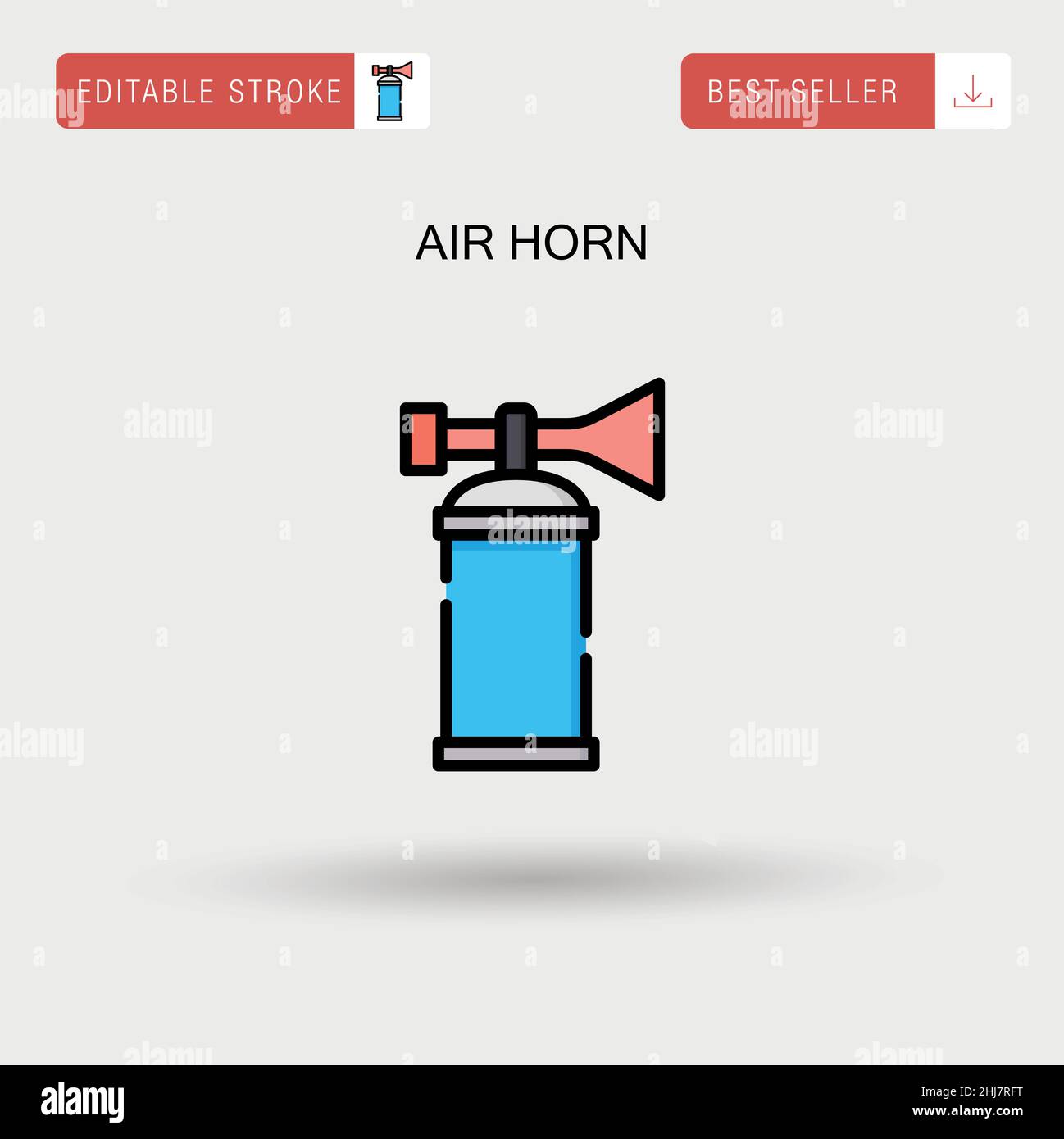 Air horn Simple vector icon Stock Vector Image & Art - Alamy