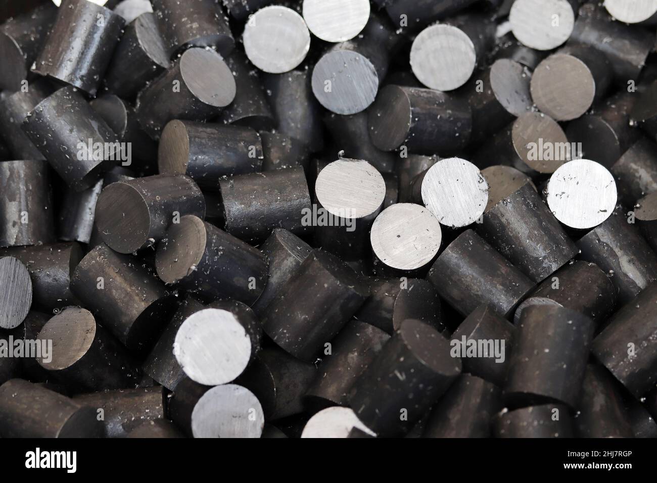 heap of untreated raw steel at the factory Stock Photo - Alamy