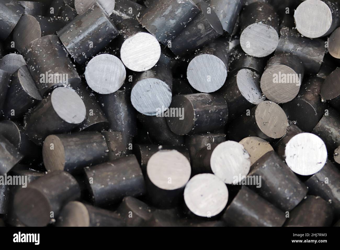 heap of untreated raw steel at the factory Stock Photo - Alamy