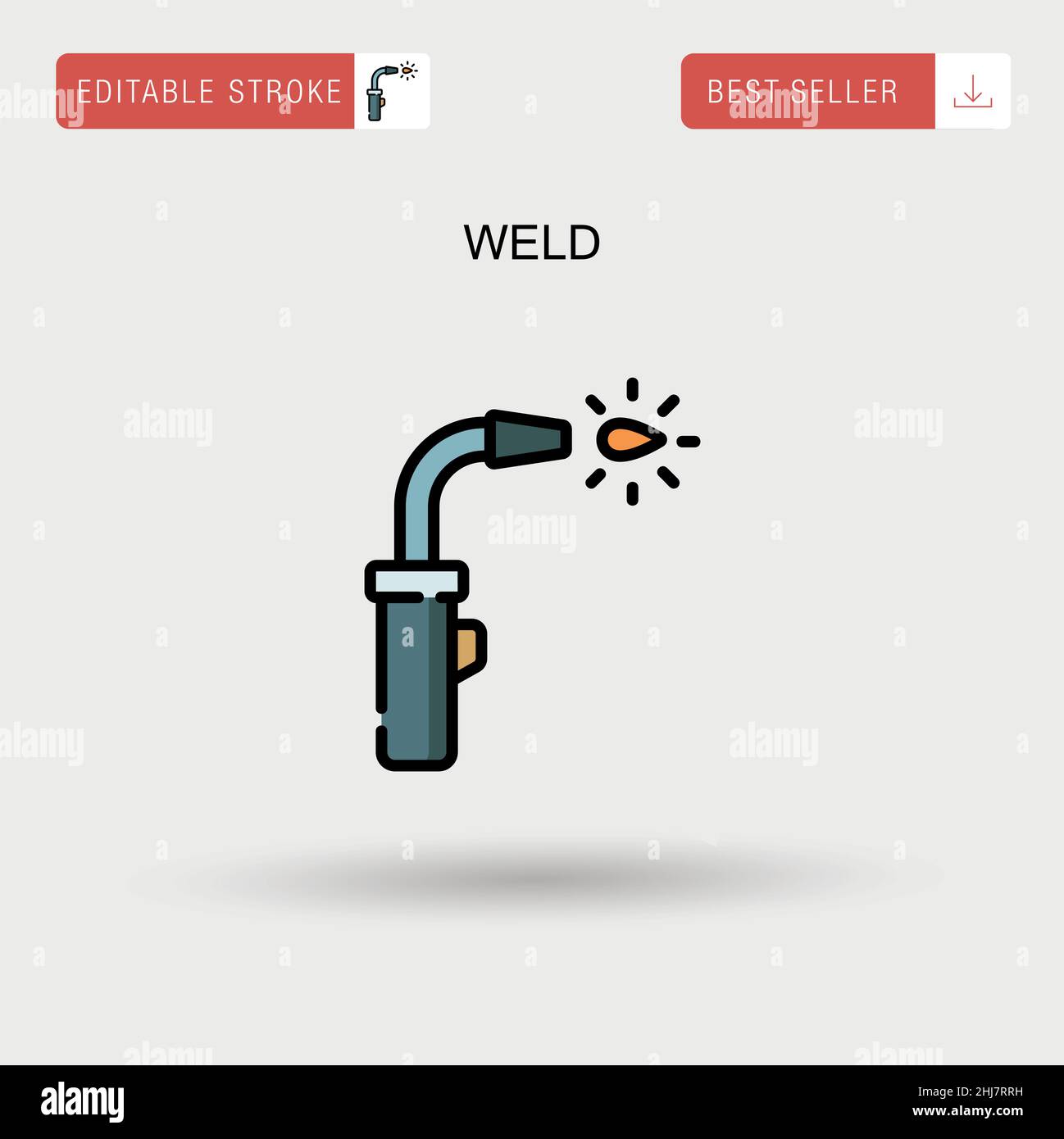 Weld Simple vector icon Stock Vector Image & Art - Alamy