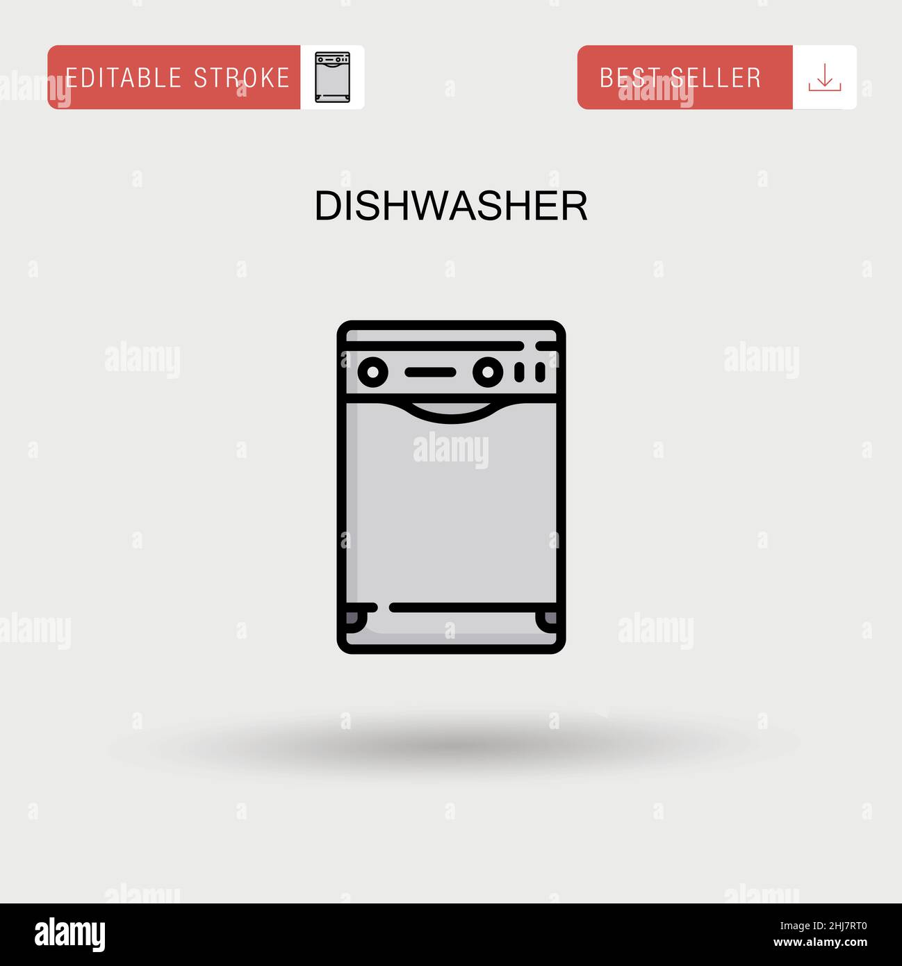 Dishwasher icon Stock Vector Images - Alamy