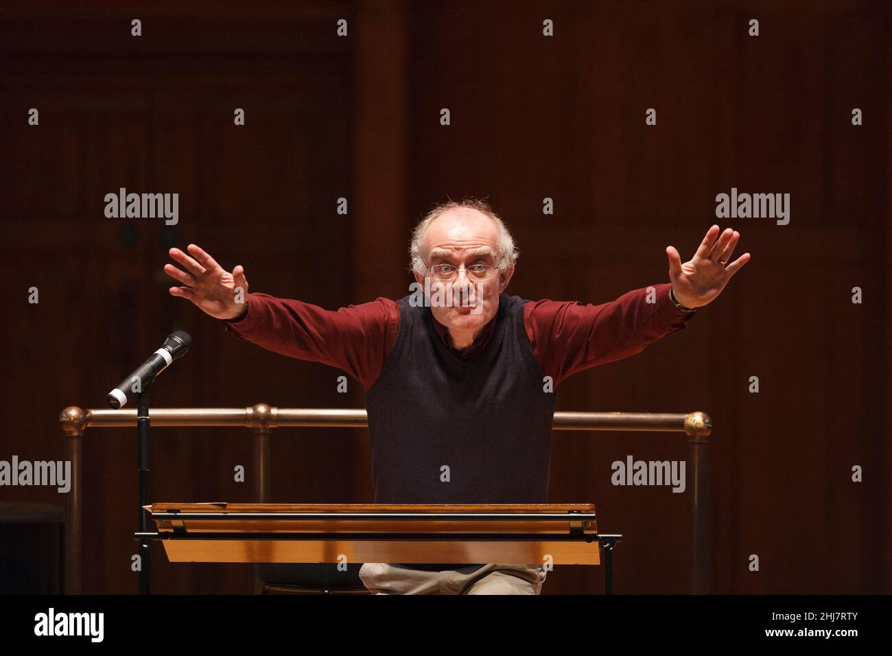 John Rutter conducting at 'Come and Sing Day' at the Cadogan Hall. John Milford Rutter CBE (born ...