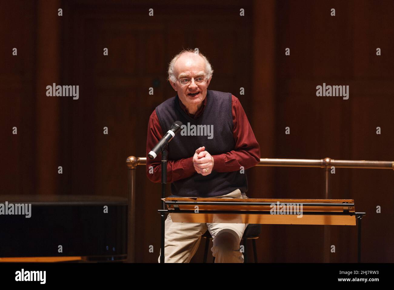 John Rutter conducting at 'Come and Sing Day' at the Cadogan Hall. John Milford Rutter CBE (born ...