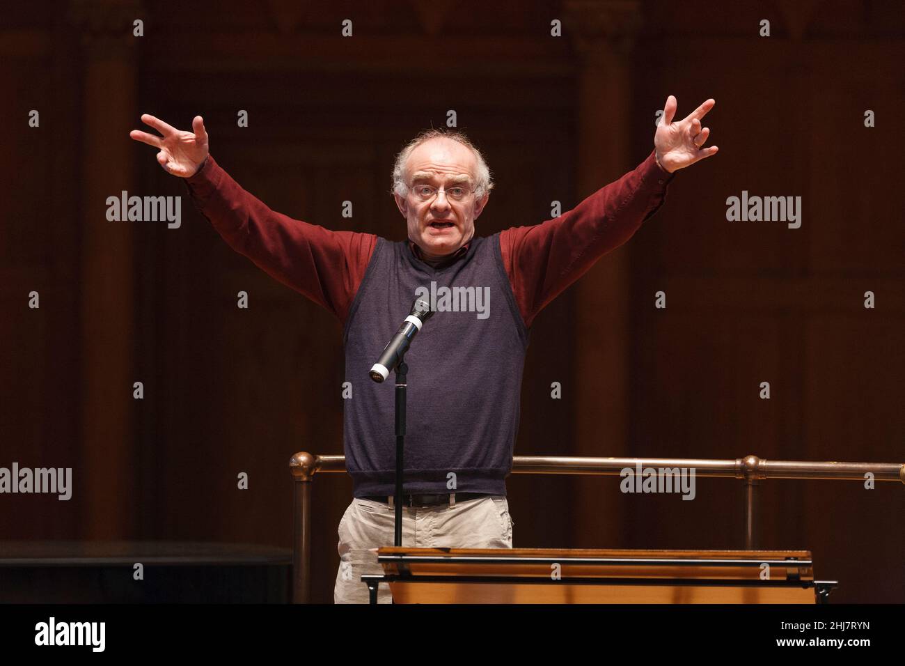 John Rutter conducting at 'Come and Sing Day' at the Cadogan Hall. John Milford Rutter CBE (born ...