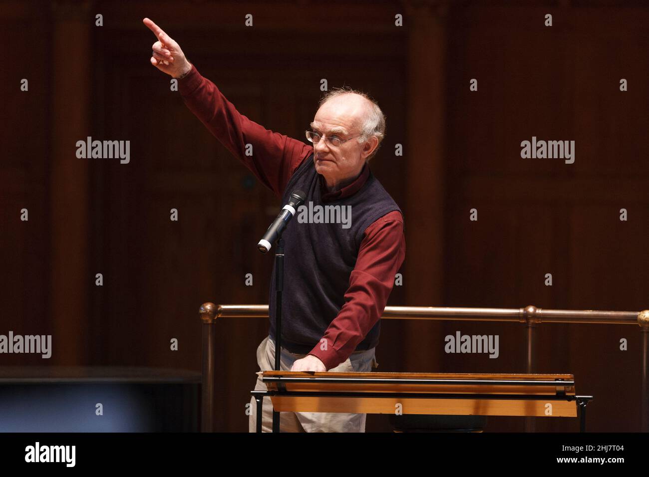 John Rutter conducting at 'Come and Sing Day' at the Cadogan Hall. John Milford Rutter CBE (born ...