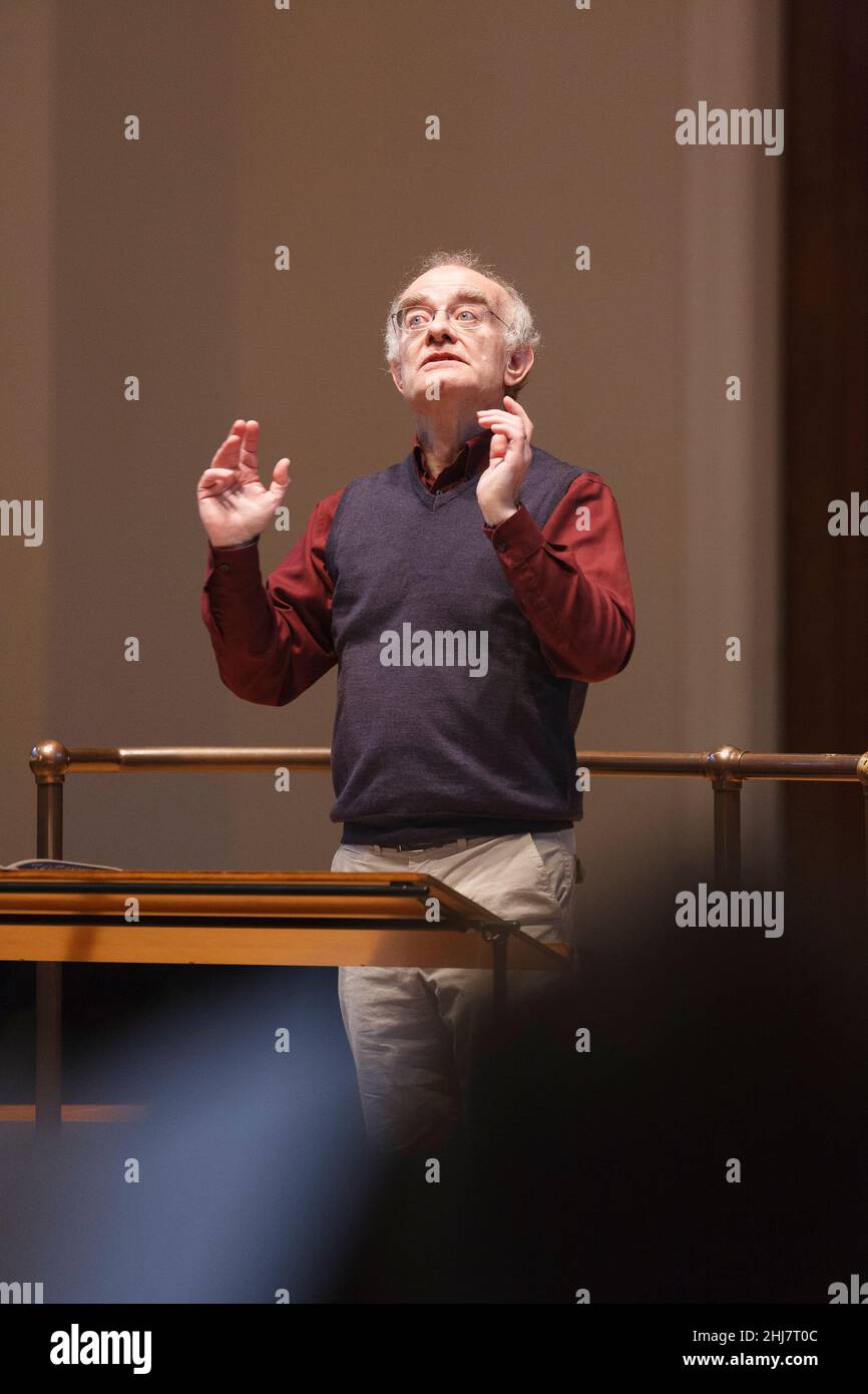 John Rutter conducting at 'Come and Sing Day' at the Cadogan Hall. John Milford Rutter CBE (born ...