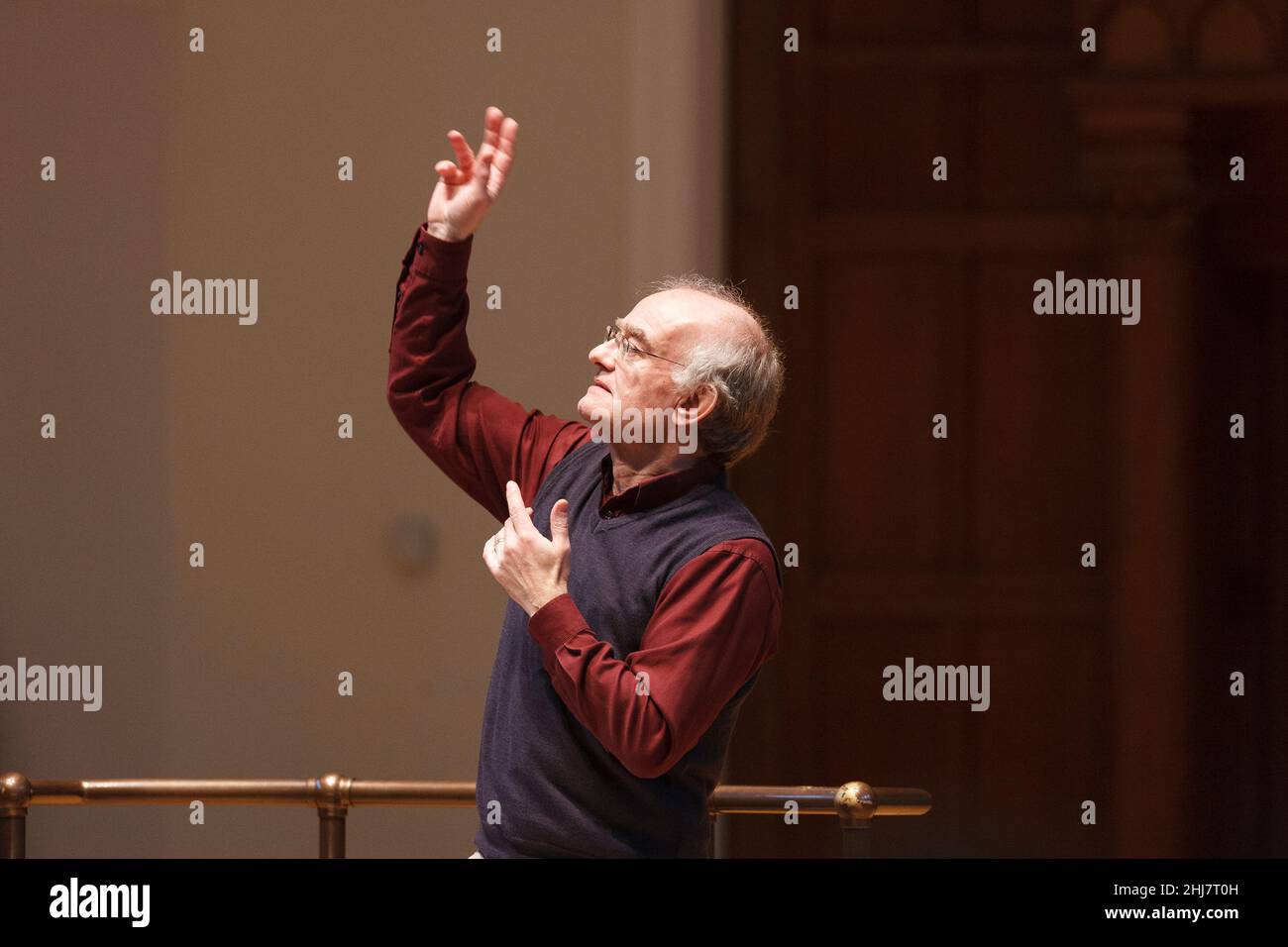 John Rutter conducting at 'Come and Sing Day' at the Cadogan Hall. John Milford Rutter CBE (born ...