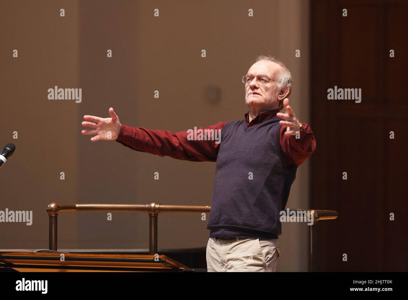 John Rutter conducting at 'Come and Sing Day' at the Cadogan Hall. John Milford Rutter CBE (born ...