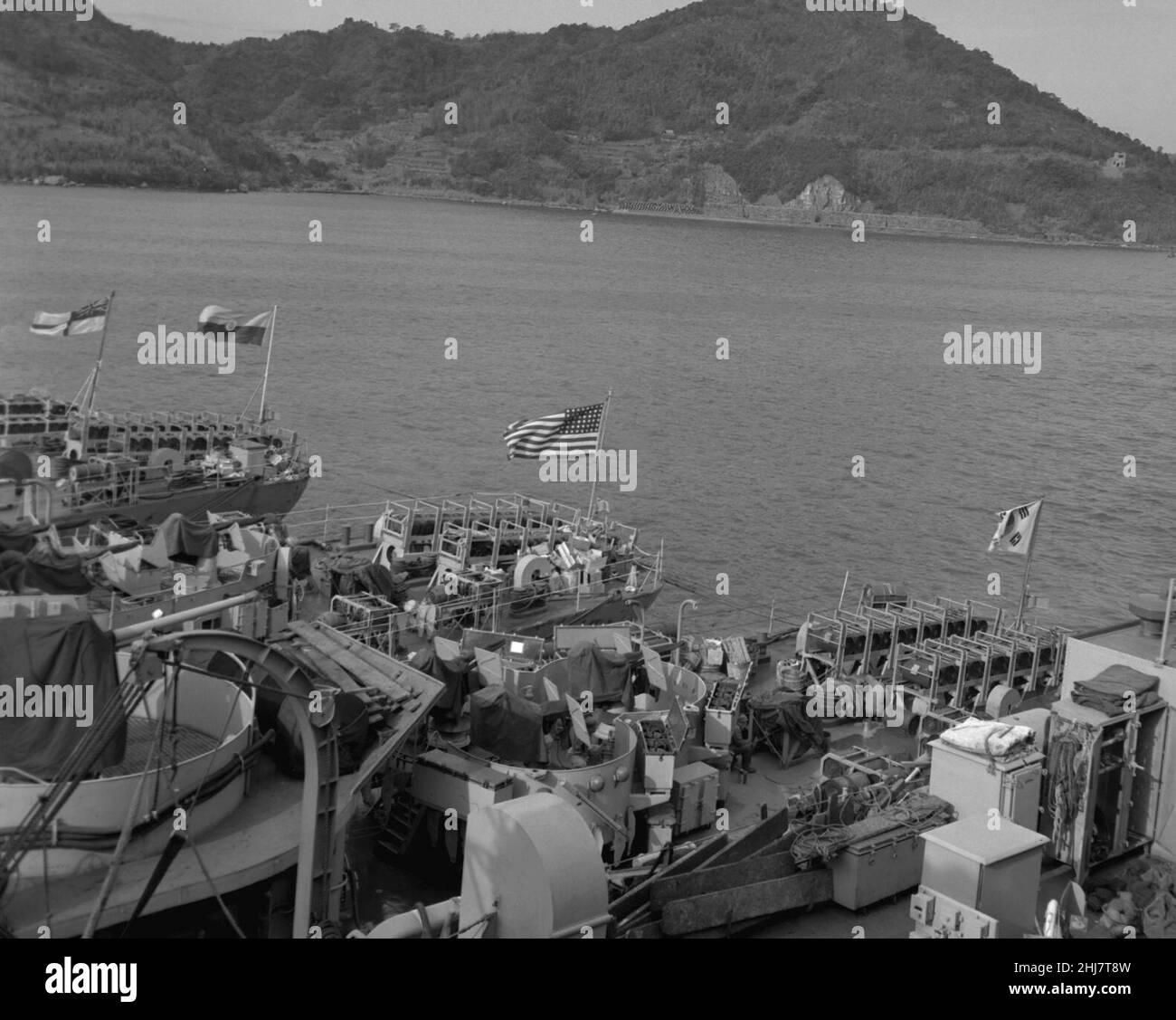 TAcoma class frigates fantails Korea 1952 Stock Photo - Alamy
