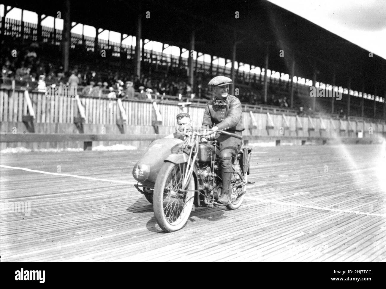 Vintage speedway motorcycle Black and White Stock Photos & Images - Alamy