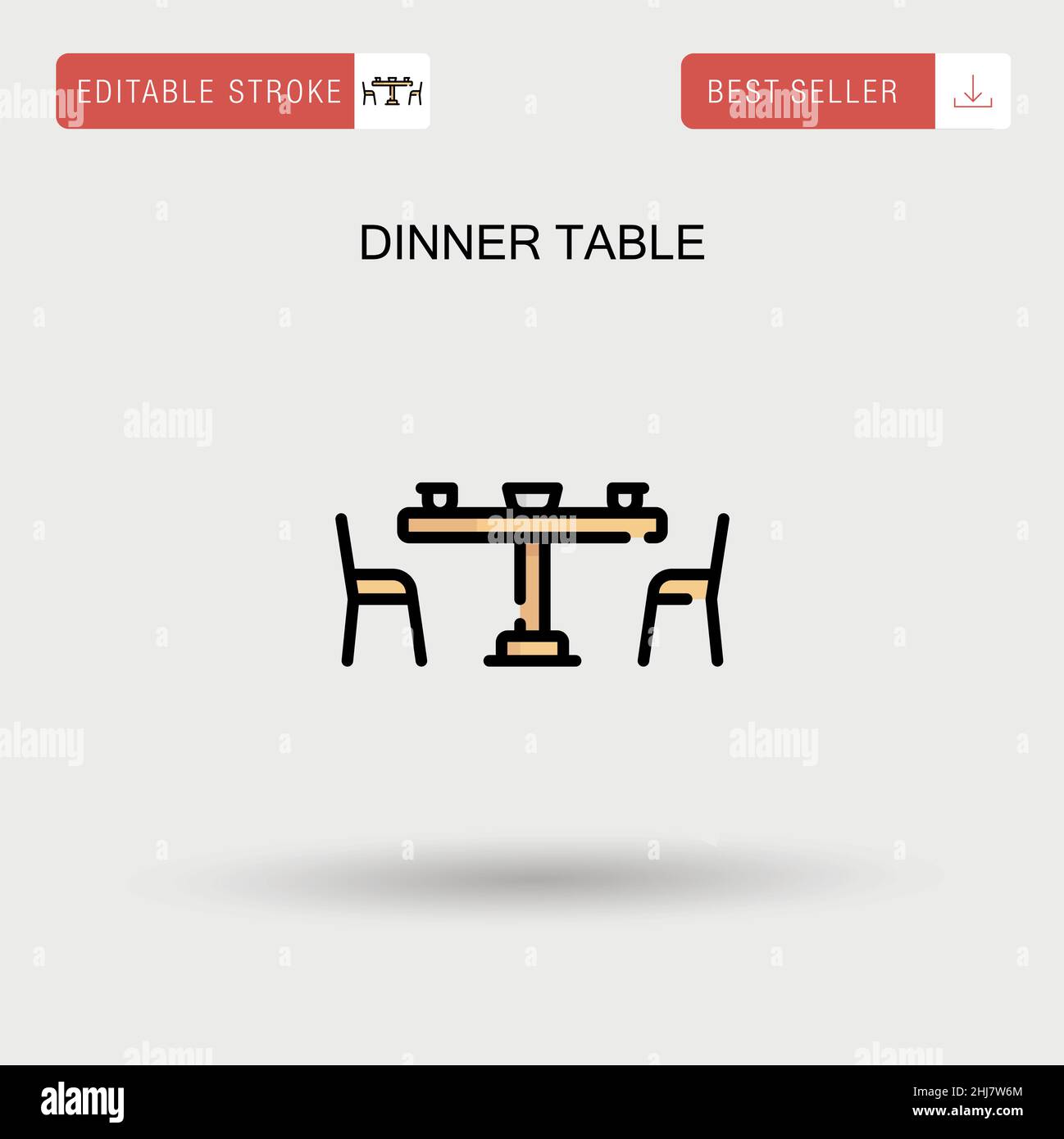 Table setting home Stock Vector Images - Alamy