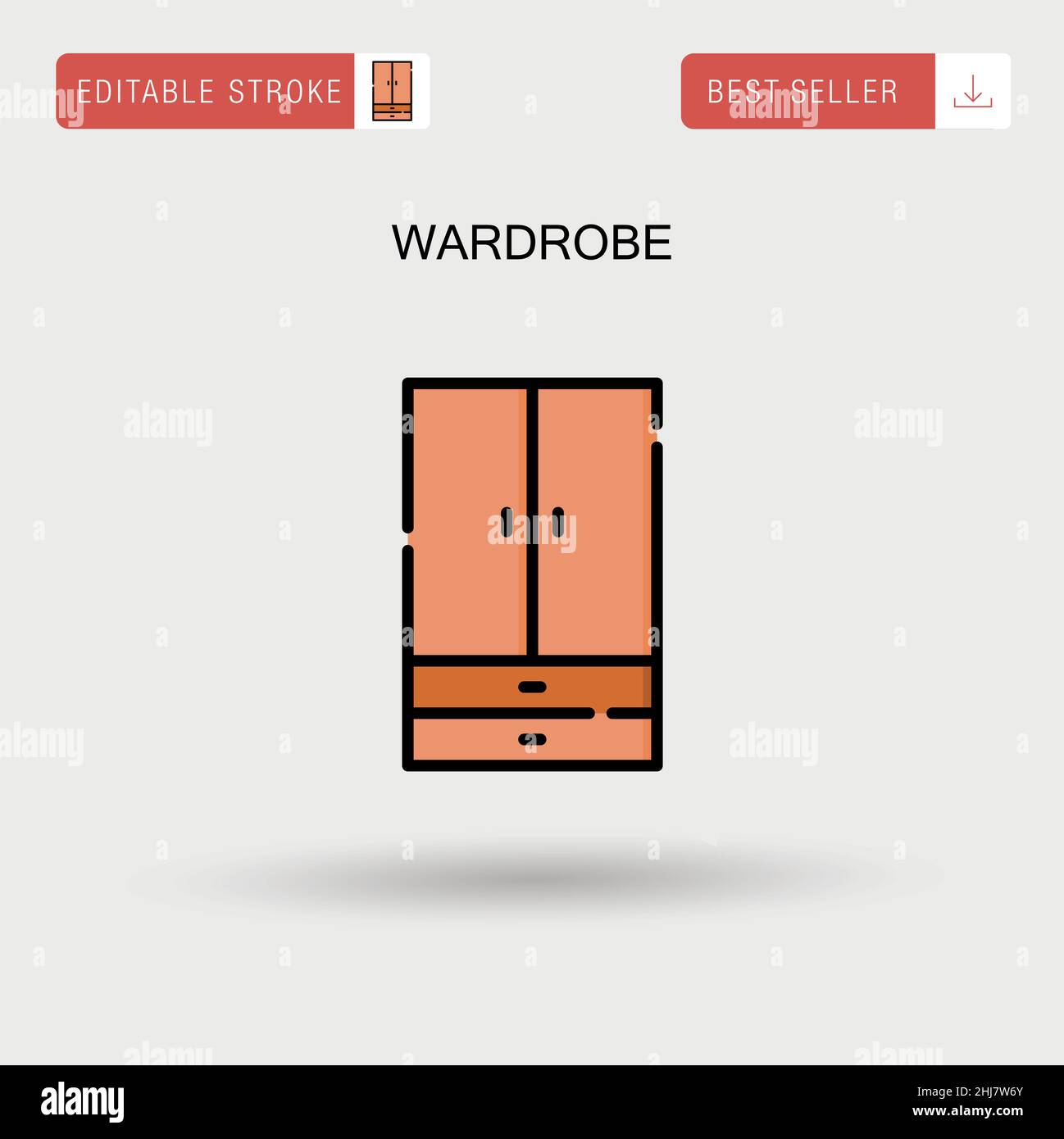 Wardrobe Simple vector icon Stock Vector Image & Art - Alamy