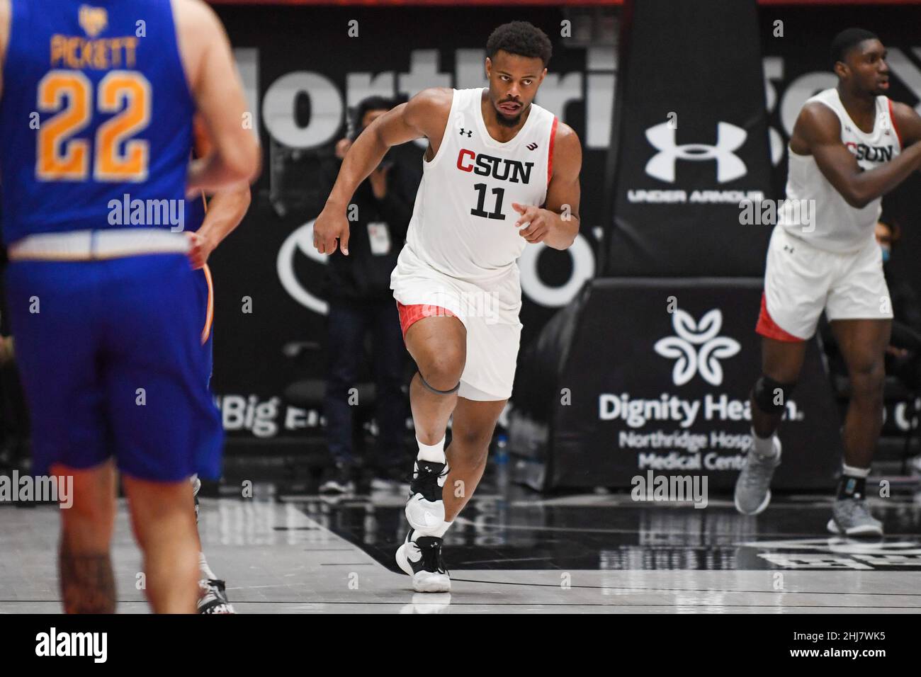 Cal State Northridge Matadors forward Christian Gray (11) during an ...