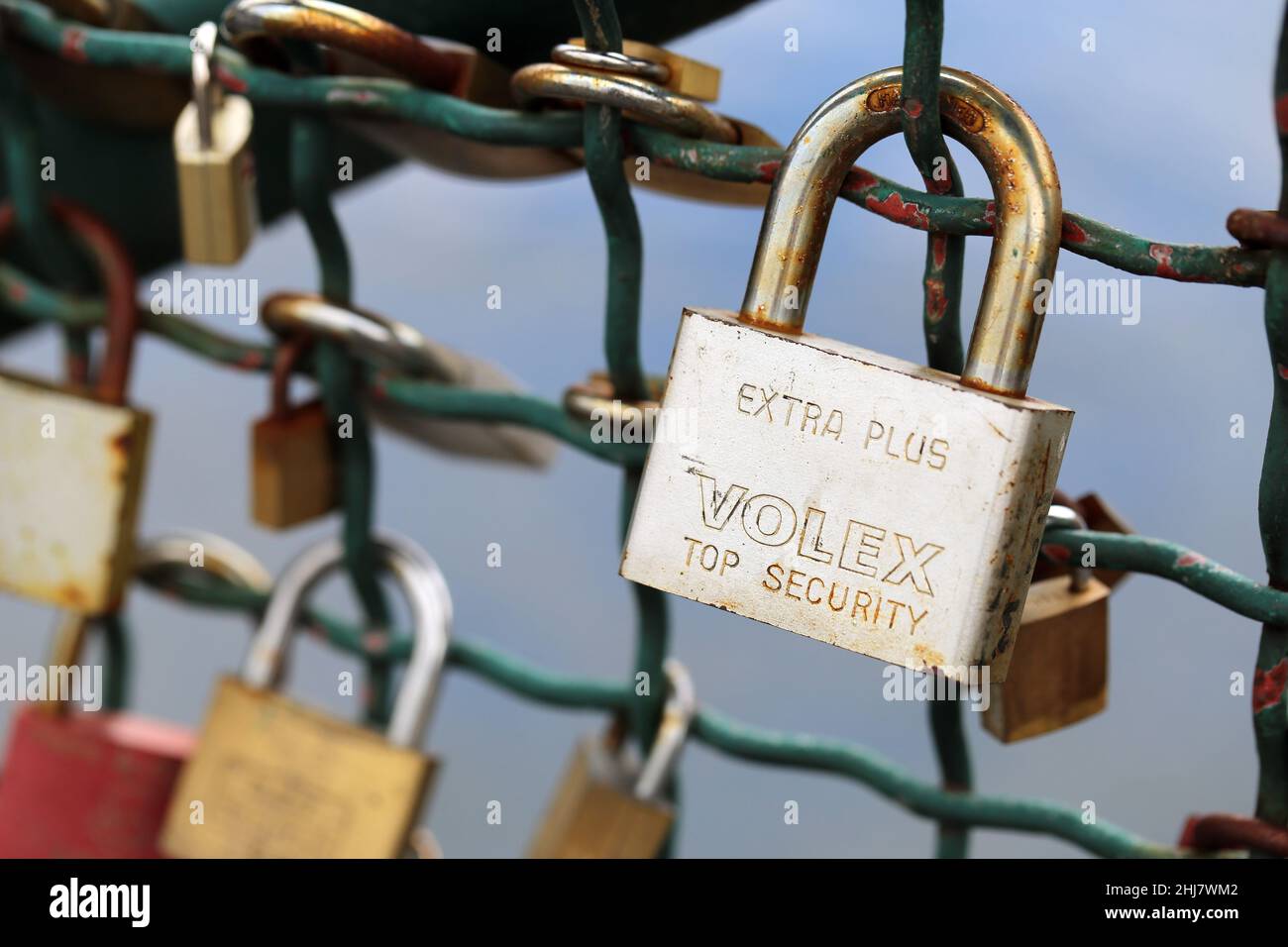 Switzerland zurich love locks hi-res stock photography and images - Alamy