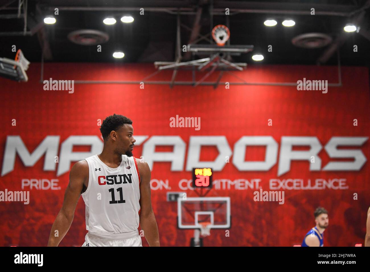 Cal State Northridge Matadors forward Christian Gray (11) during an ...