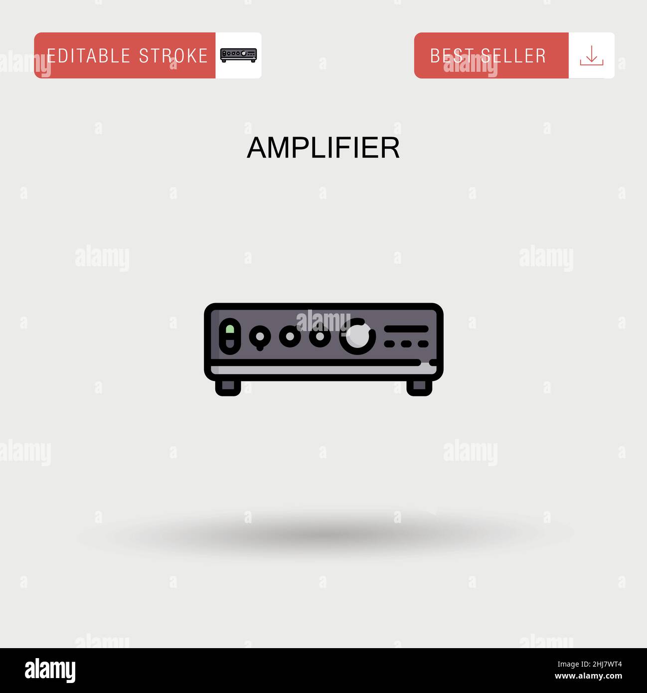 Amplifier Simple vector icon Stock Vector Image & Art - Alamy