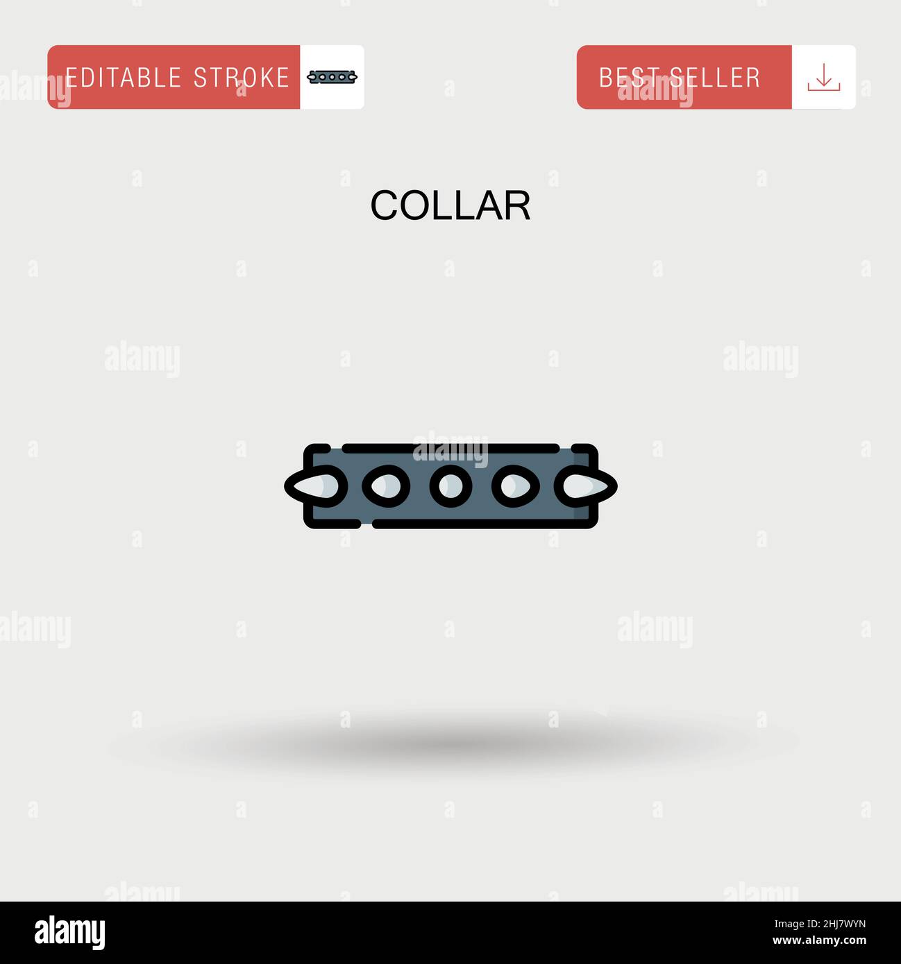 Collar Simple vector icon Stock Vector Image & Art - Alamy