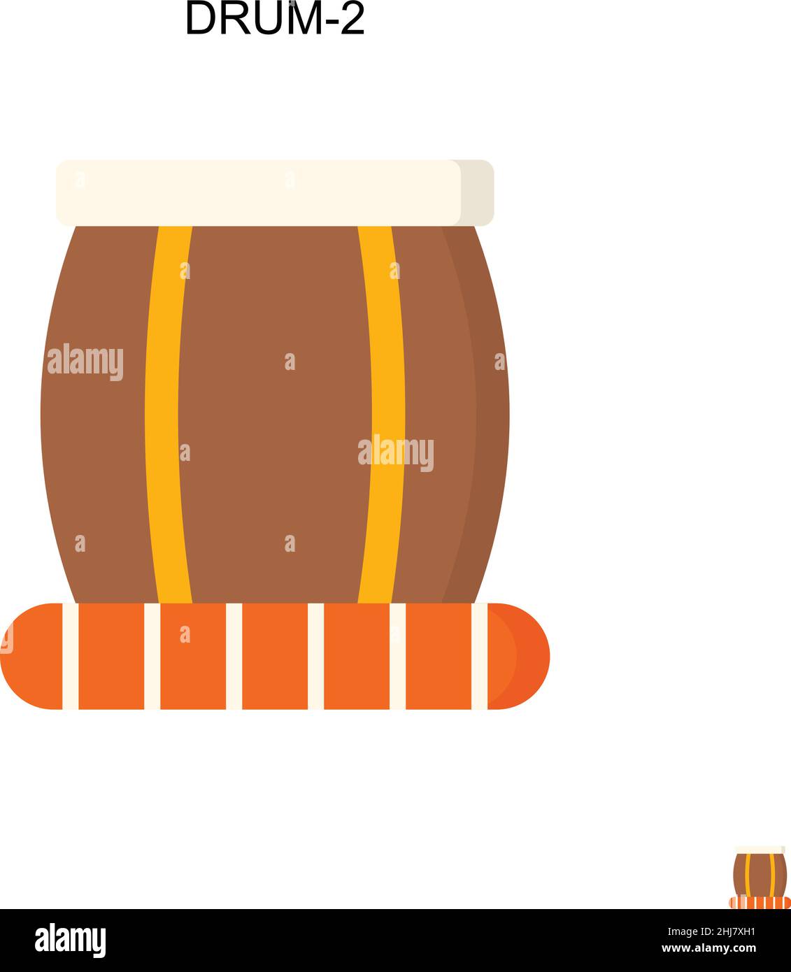 African Drum Design Template