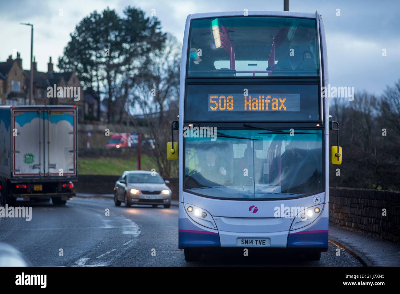 Halifax buses hi-res stock photography and images - Alamy