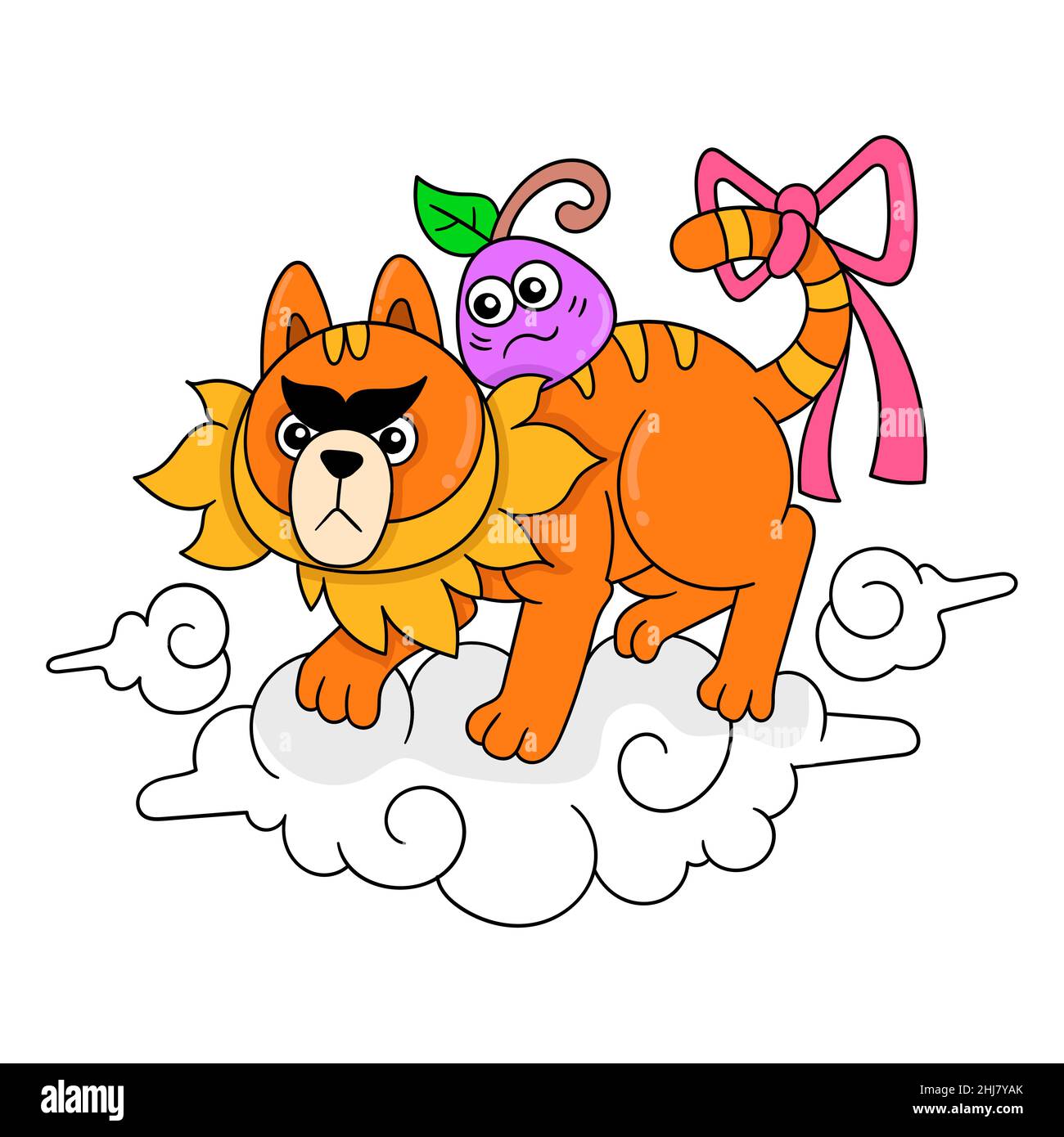 tiger animal mythology lord of the sky Stock Vector Image & Art - Alamy