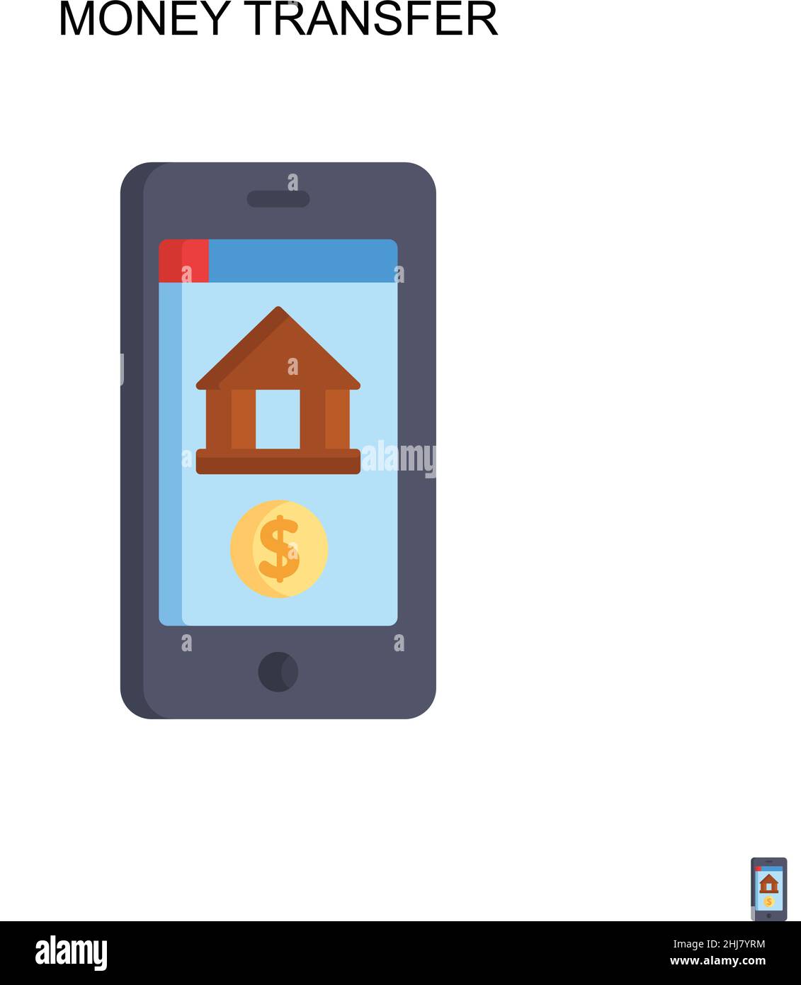 Money transfer Simple vector icon. Illustration symbol design template ...