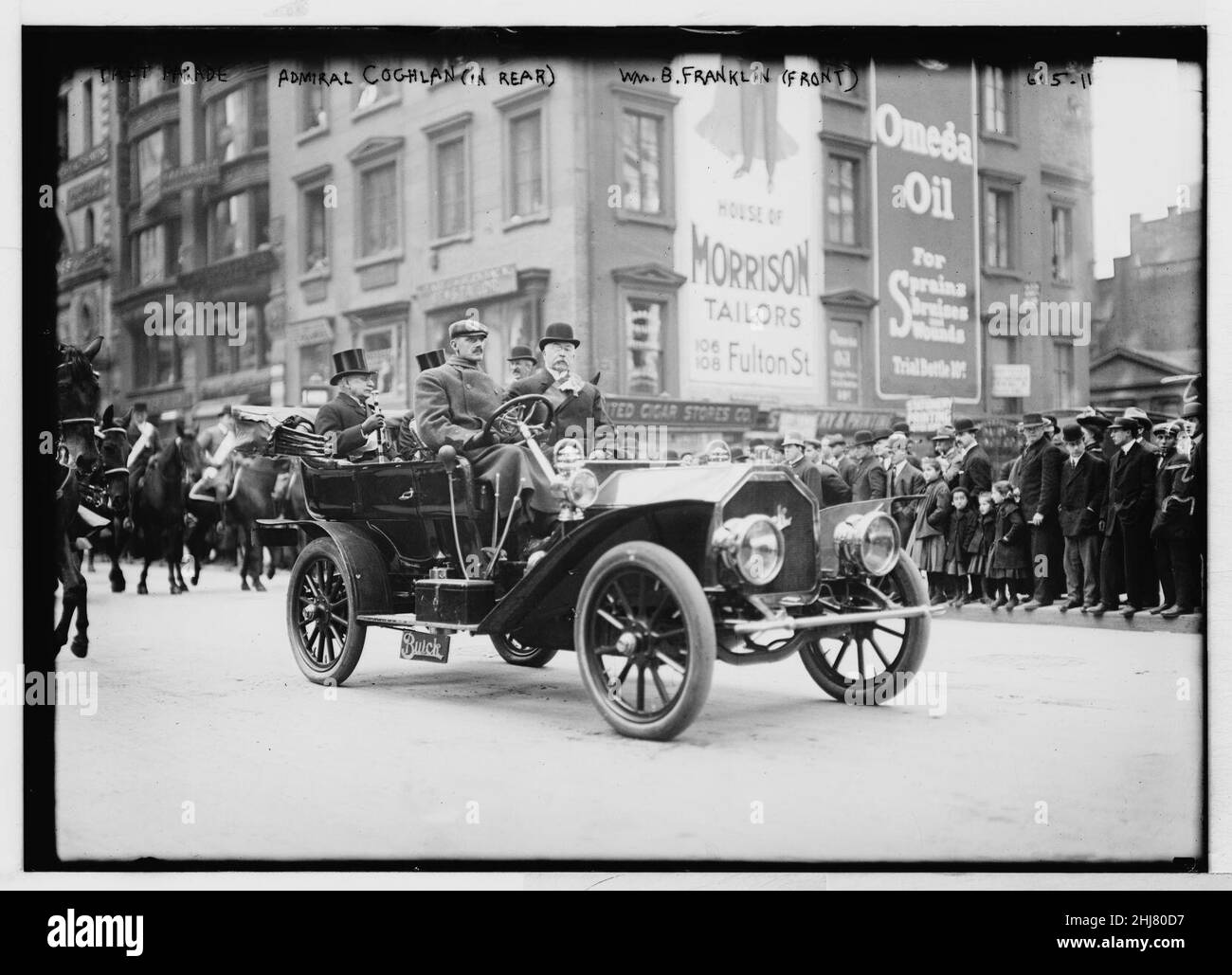 Taft arrive, Admiral Coghlan (in rear), Wm. B. Franklin (front) (New ...