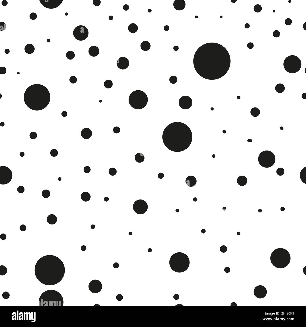 Seamless pattern with black dots on the white background Stock Vector ...