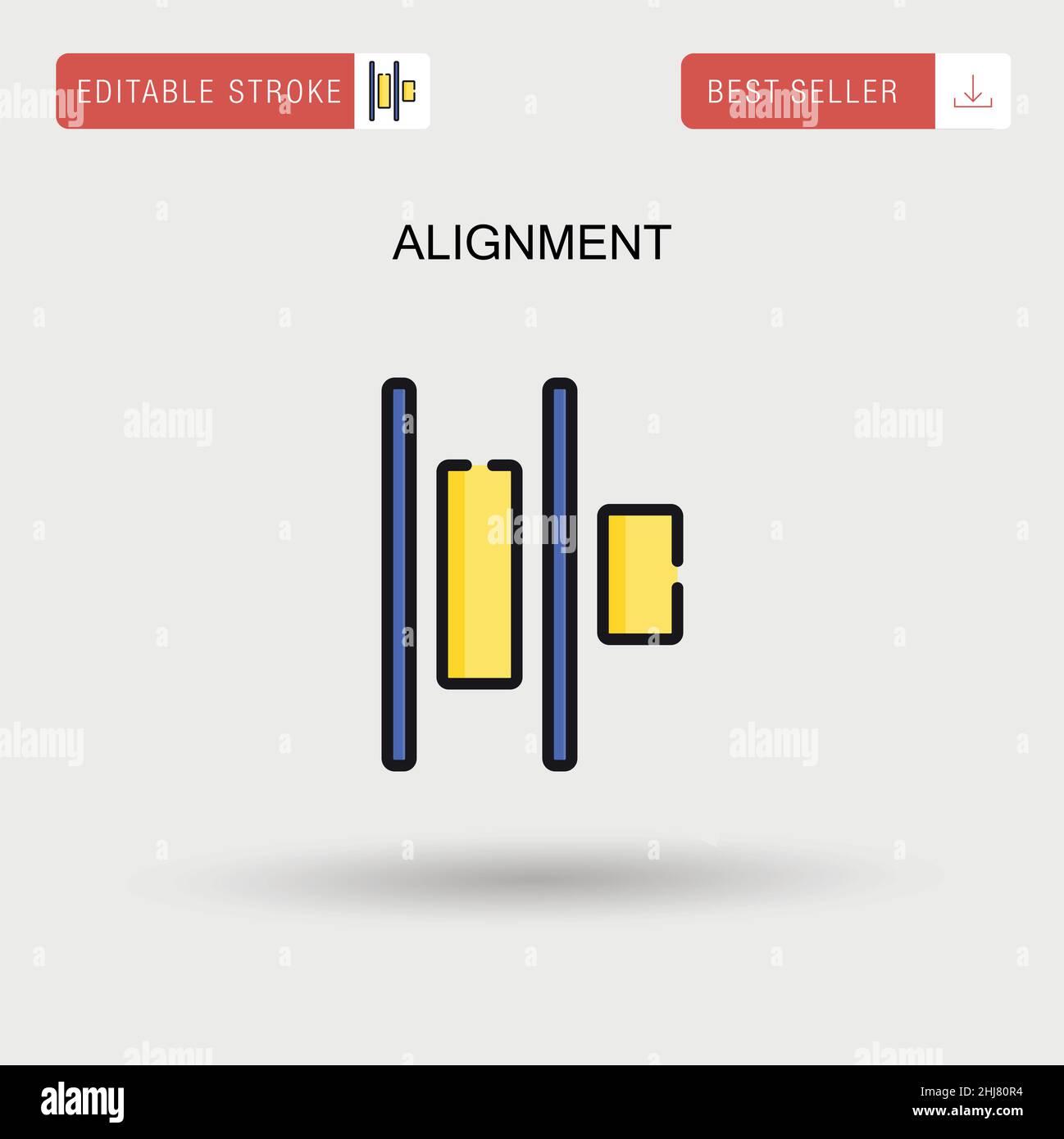 Alignment Simple vector icon Stock Vector Image & Art - Alamy