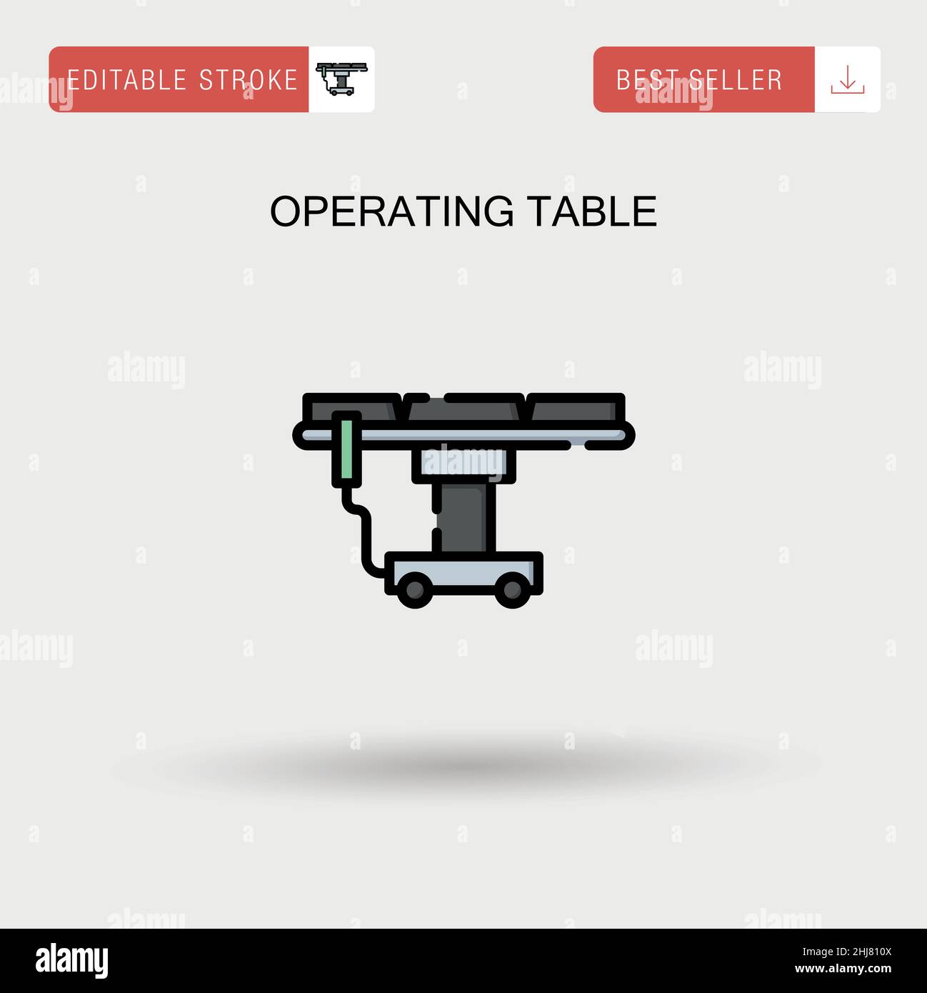 Operating table Simple vector icon Stock Vector Image & Art - Alamy