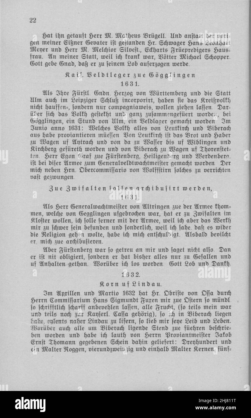 Tagebuch H C Lang 22 Stock Photo - Alamy