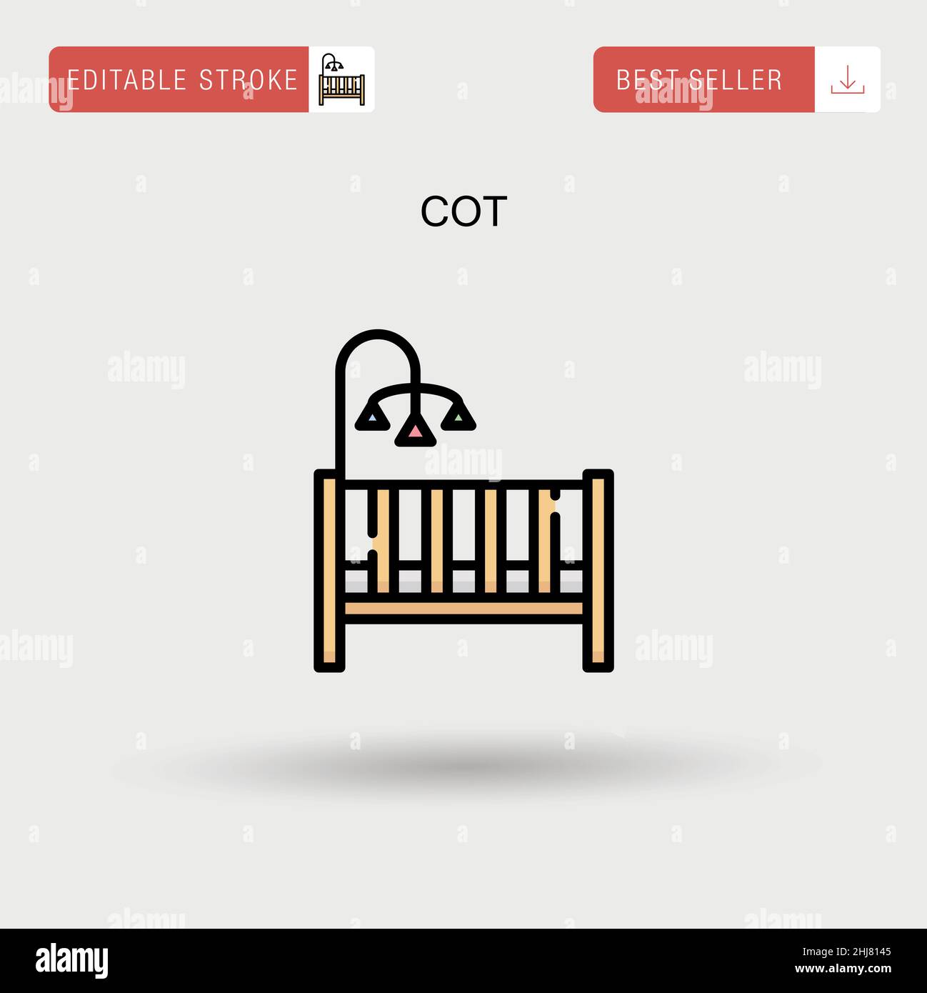 Stylish baby furniture Stock Vector Images - Alamy