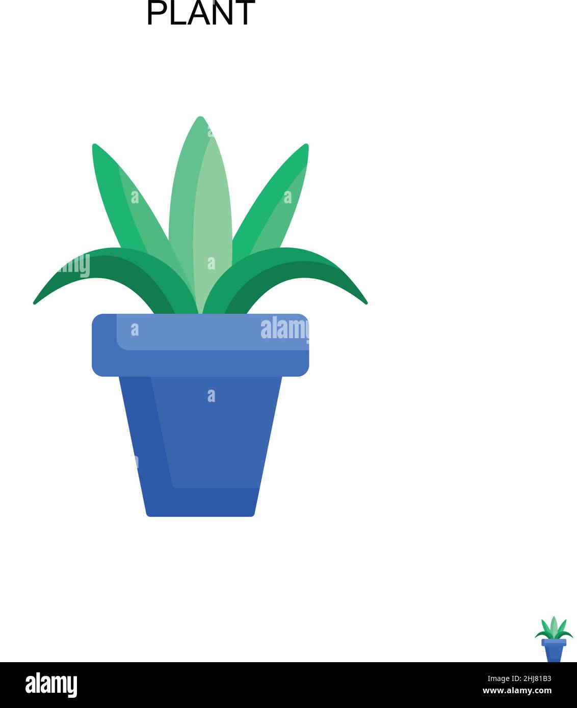 Plant Simple vector icon. Illustration symbol design template for web ...