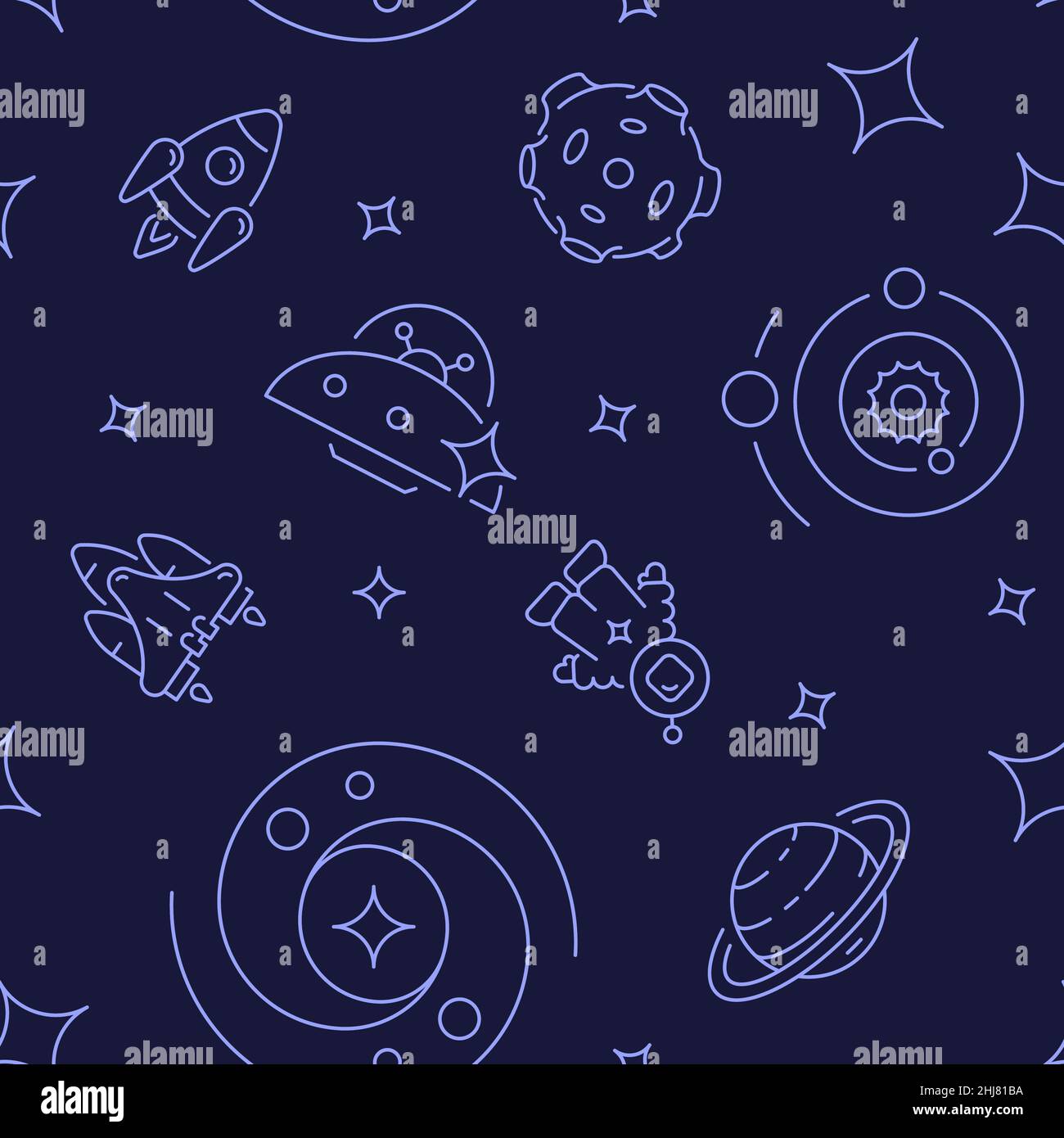 Interstellar space abstract seamless pattern Stock Vector Image & Art ...