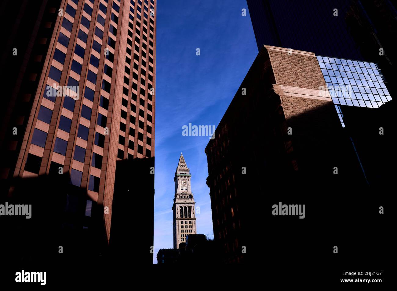 The custom house tower, Boston Stock Photo - Alamy