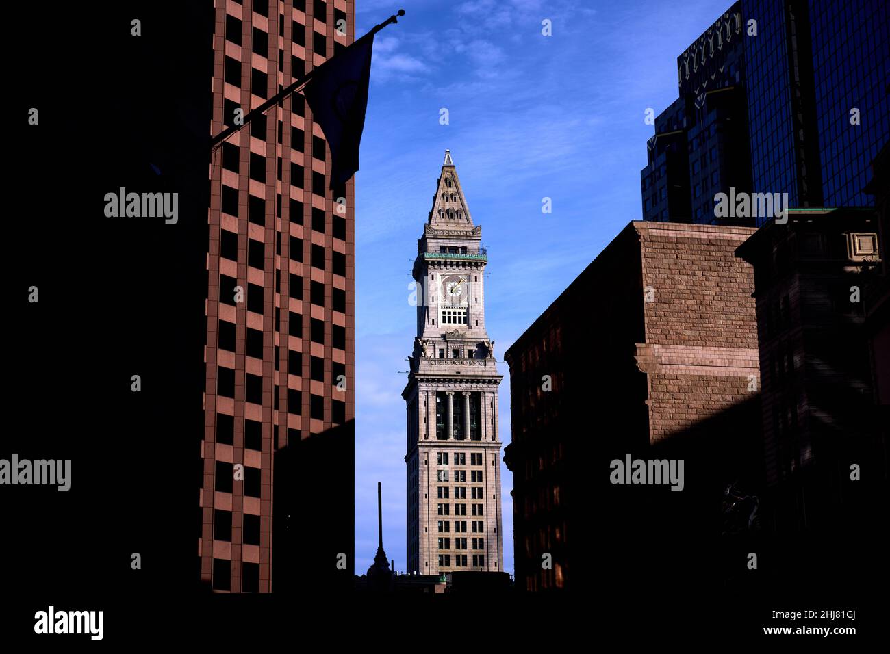 The custom house tower, Boston Stock Photo - Alamy