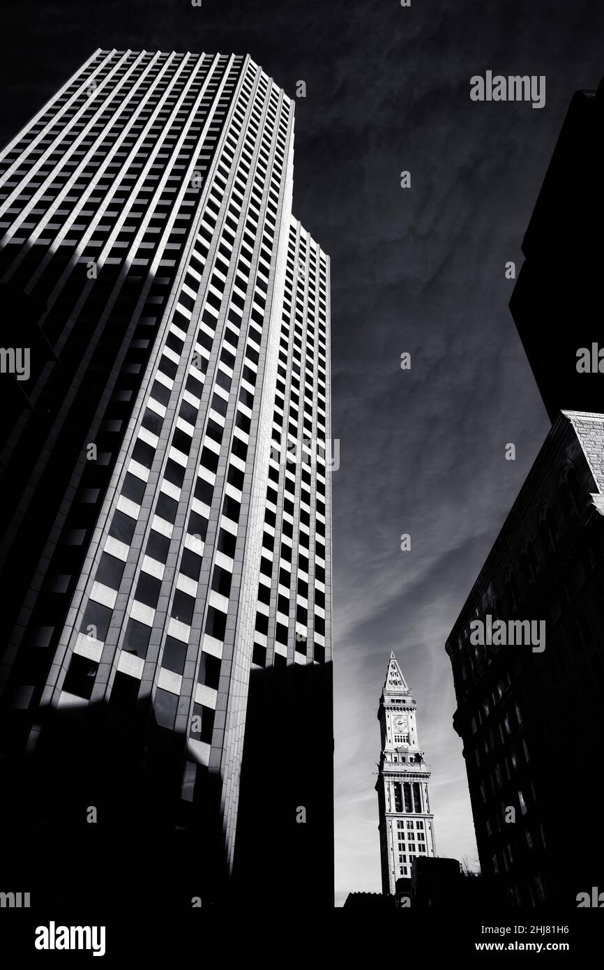 The custom house tower, Boston Stock Photo - Alamy