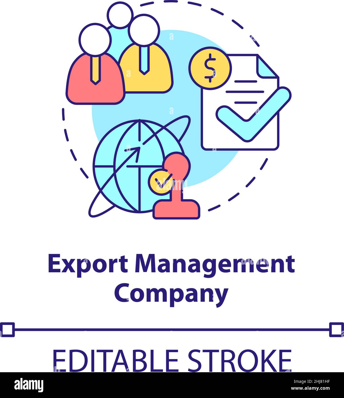 Export management company concept icon Stock Vector Image & Art - Alamy