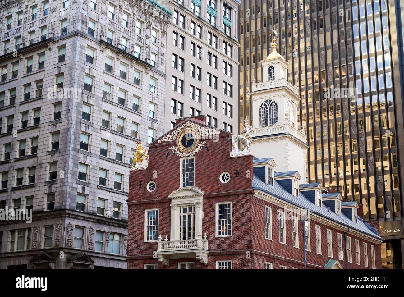 The old state house, Boston Stock Photo - Alamy