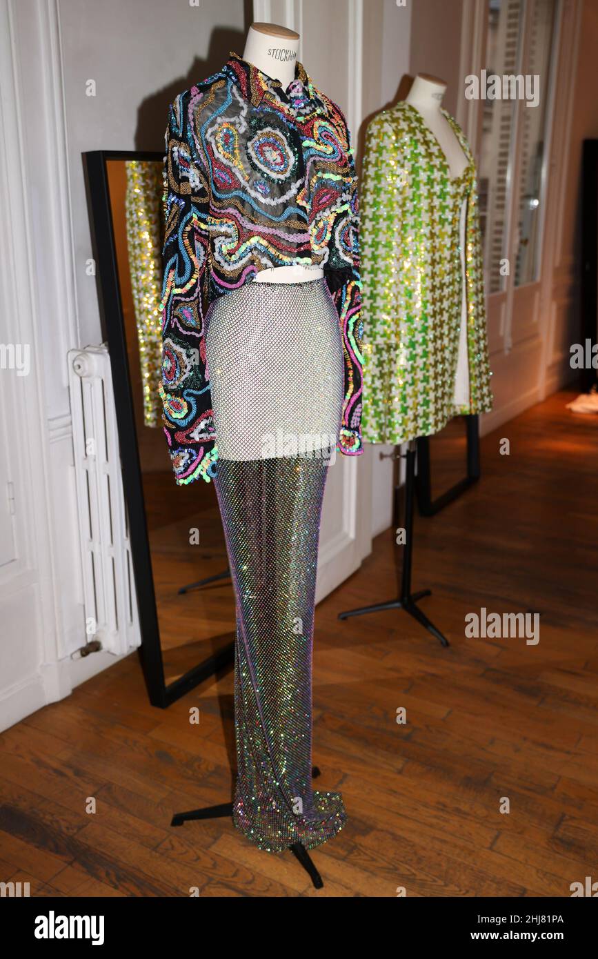 Paris, France, January 26, 2022, "Lucid Algorithms" couture collection ...