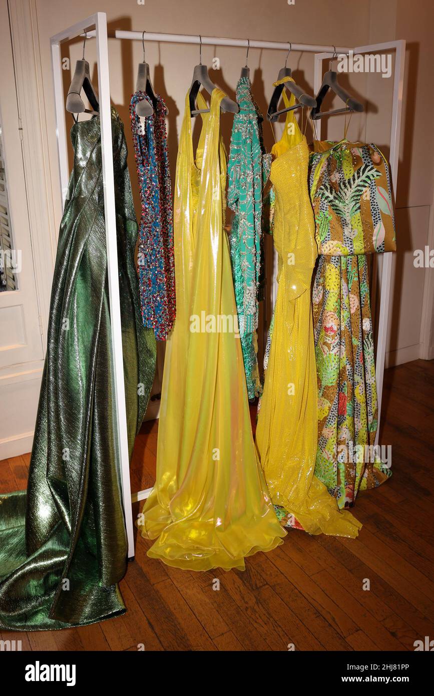 Paris, France, January 26, 2022, "Lucid Algorithms" couture collection ...