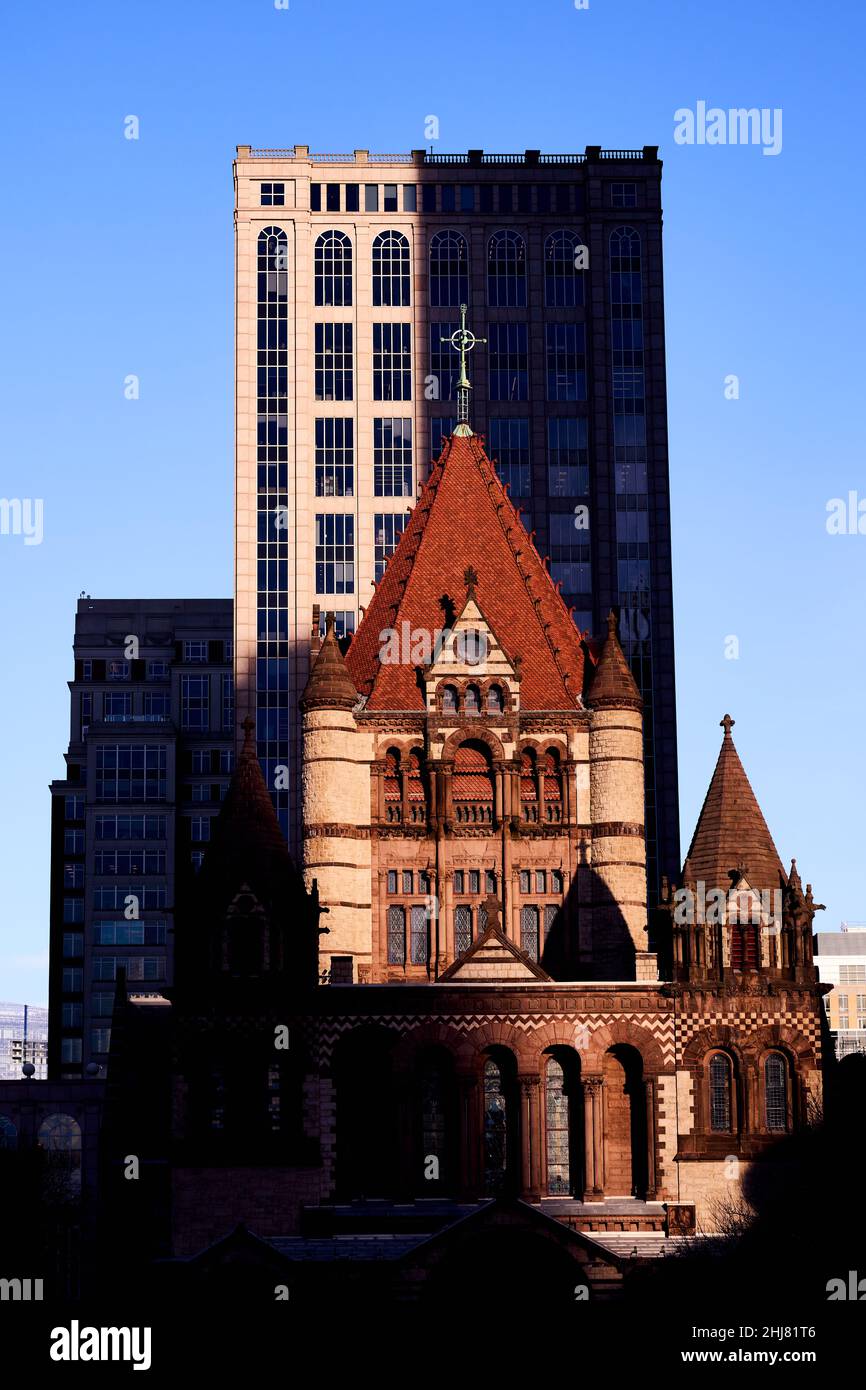 Trinity church, Boston Stock Photo - Alamy